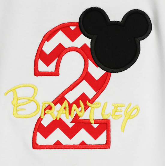 Boys Mickey Mouse Custom Birthday Shirt, Mickey 2nd Birthday Shirt ...